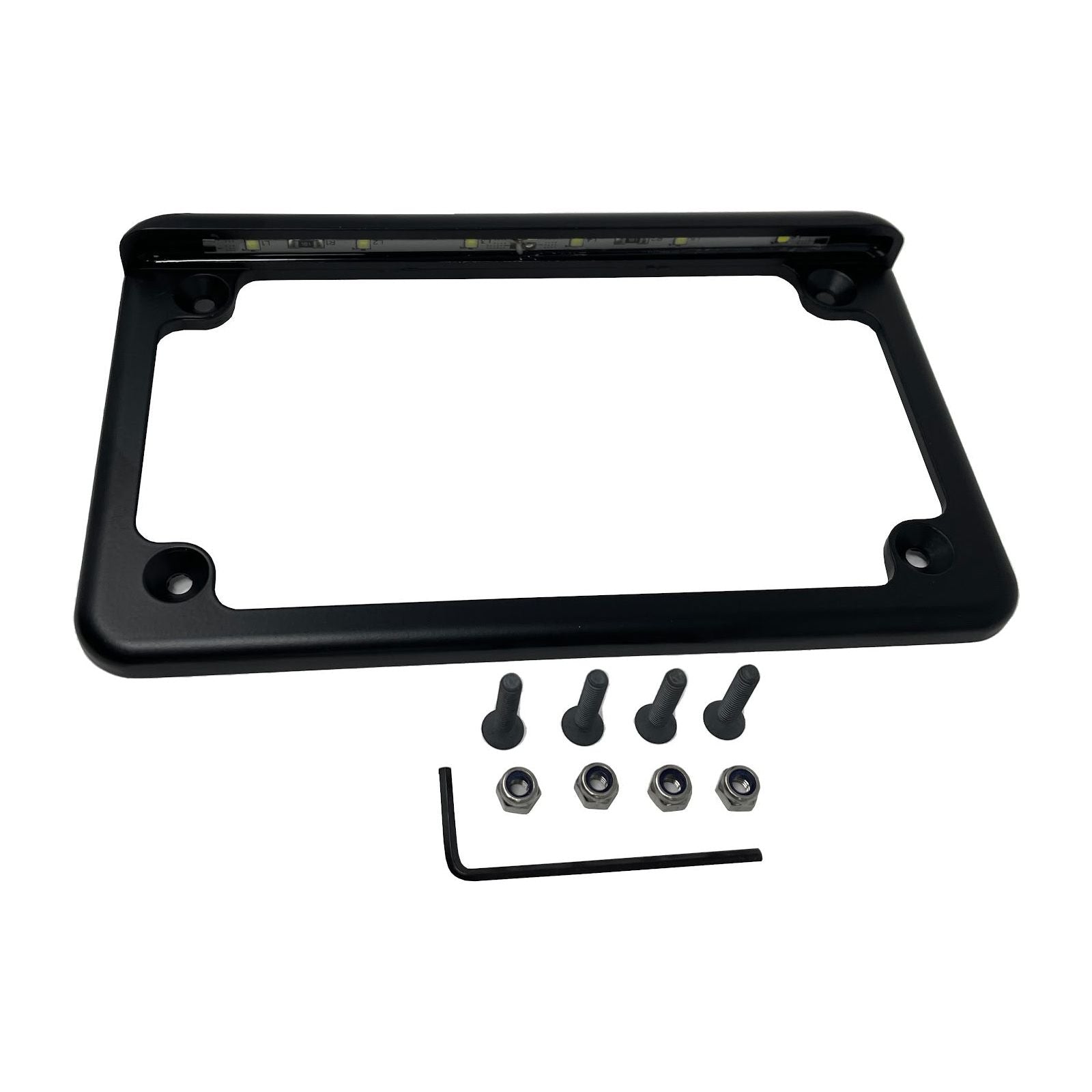 HEXIS LED LICENSE PLATE FRAME – RideNow Parts