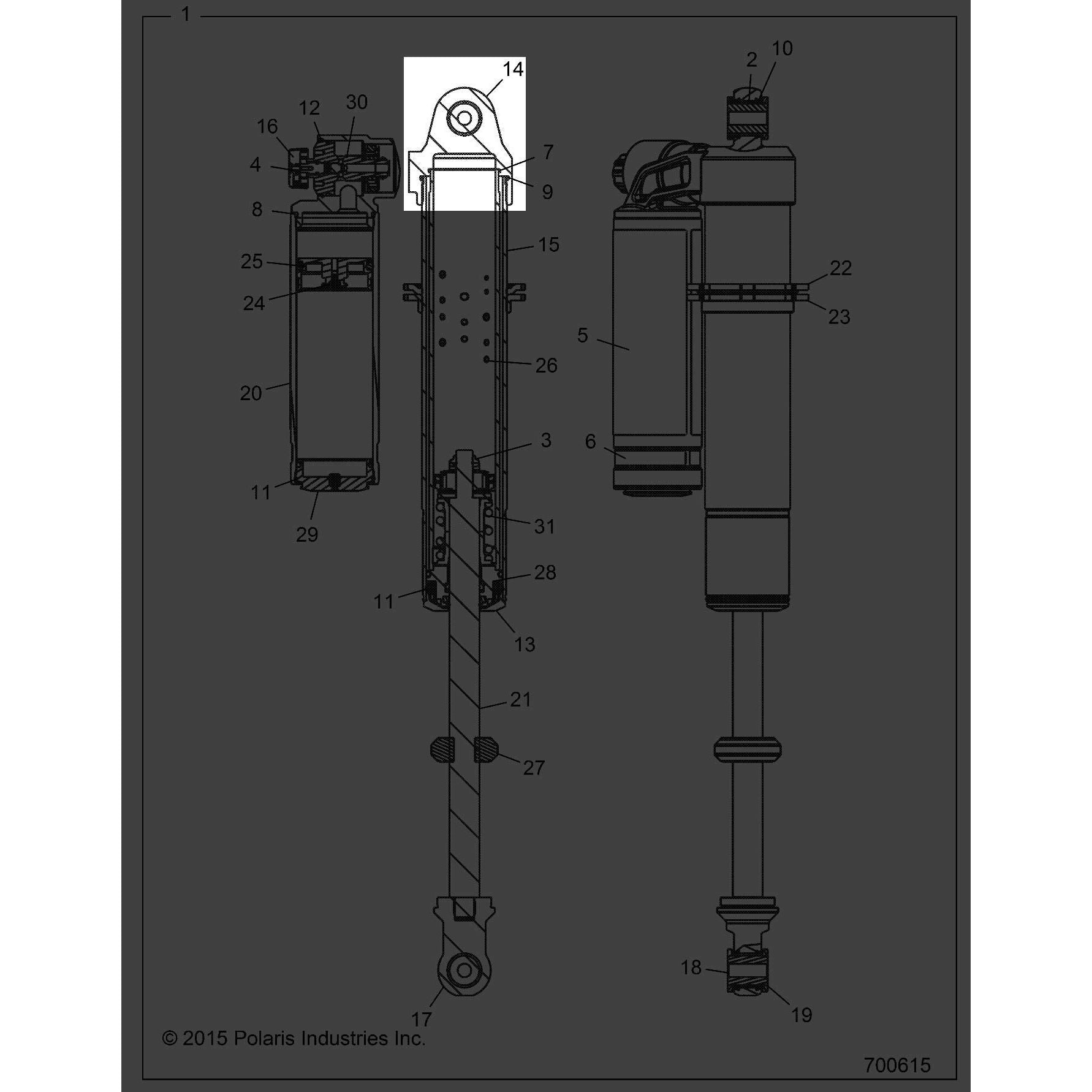 Polaris RZR Body Cap, Hi Flow, Genuine OEM Part 1501160, Qty 1 ...